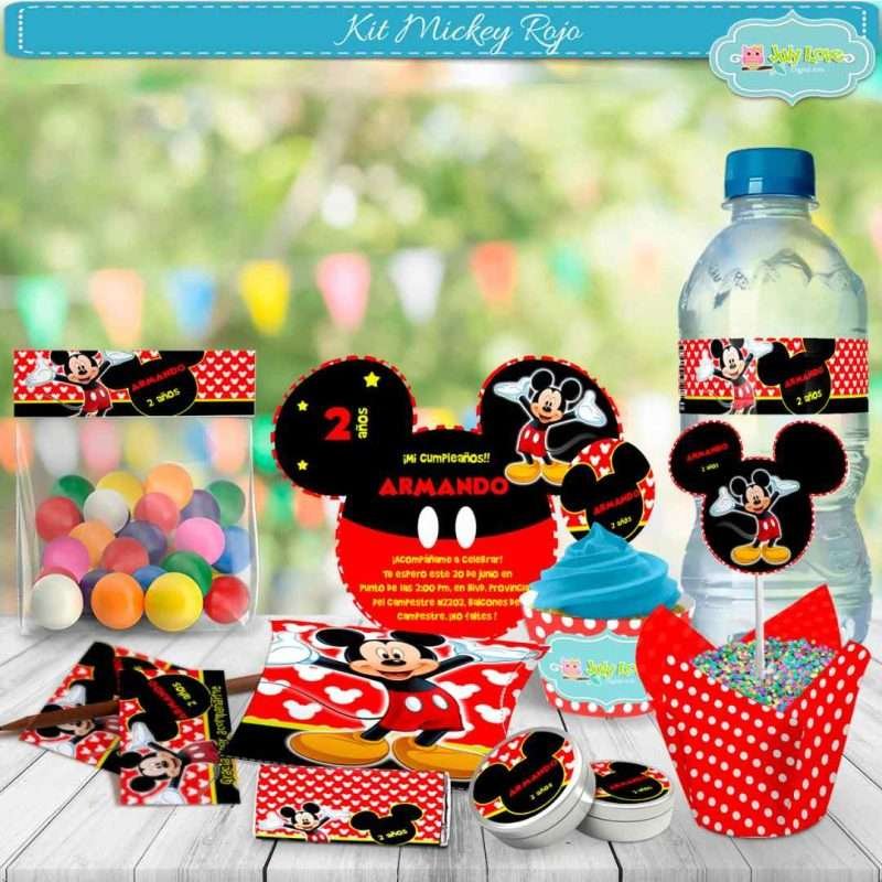 Kit Imprimible Mickey Rojo – July love kits