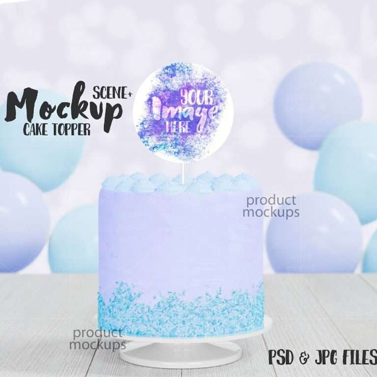 Mockup Cake Topper – July love kits