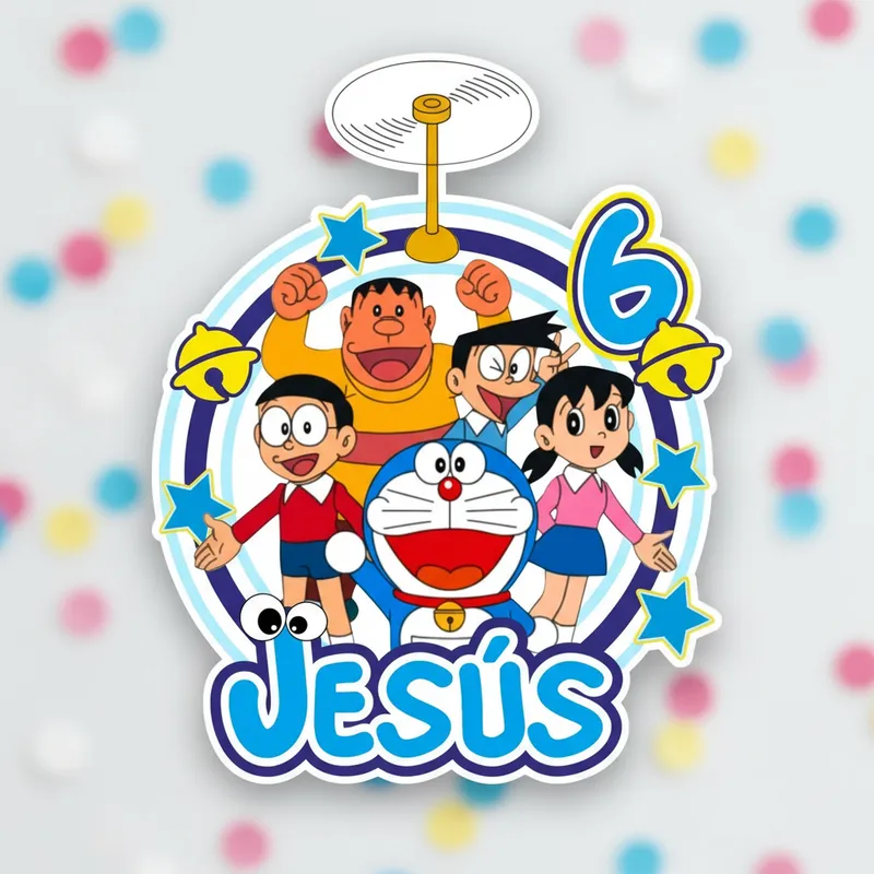 Cake Topper Doraemon - July love kits